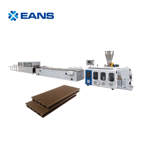 Wood Plastic Composite Extrusion Machine / WPC Decking Tile Making ...